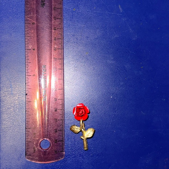 Jewelry | Vintage Red Rose Pin Brooch | Poshmark